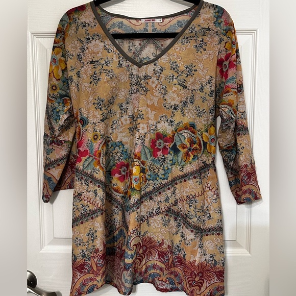 Johnny Was | Tops | Johnny Was Womens Tunic 0 Cotton Small | Poshmark